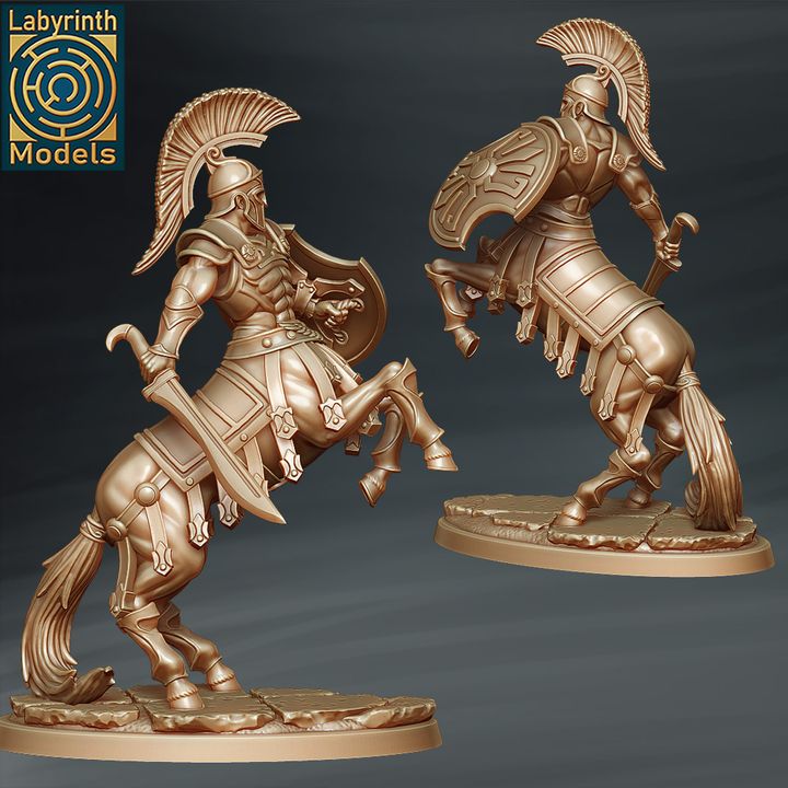 3D Printable Armored Centaurs - 32mm scale by Labyrinth Models